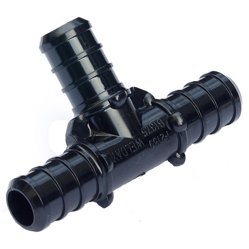 PEX-B Plastic 1/2 x 1/2 x 3/4 End Style Tee – Stream33